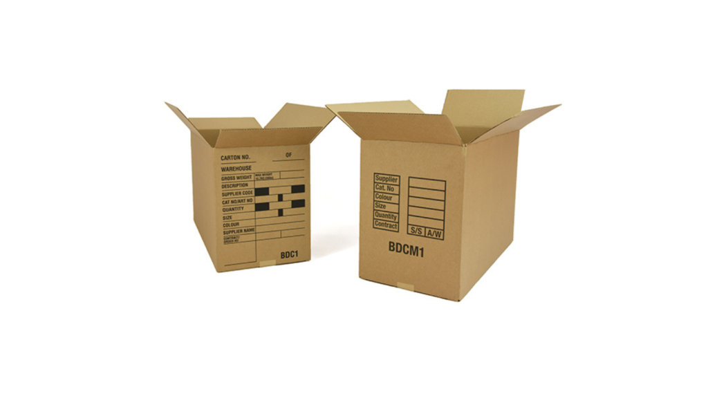 BDCM Cardboard Boxes - BDCM 1, 2, 3 & 4 Sizes